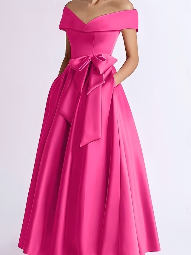 A-Line Tea Length Cocktail Dresses Party Dresses Elegant High Low Short ...