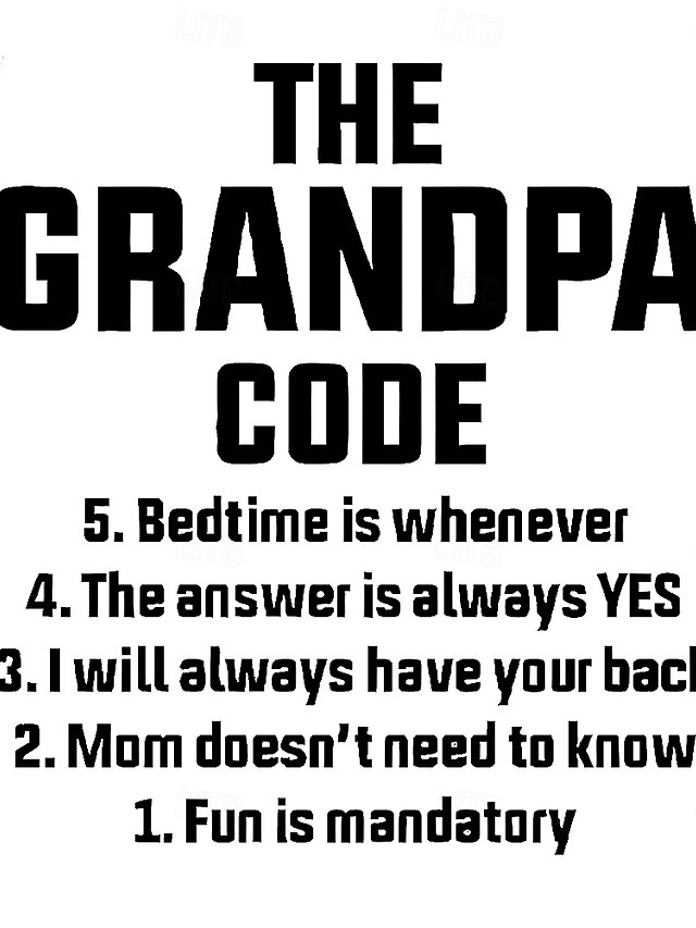 Men's Funny Grandpa Code Short Sleeve Graphic T-Shirt | Grandfather ...