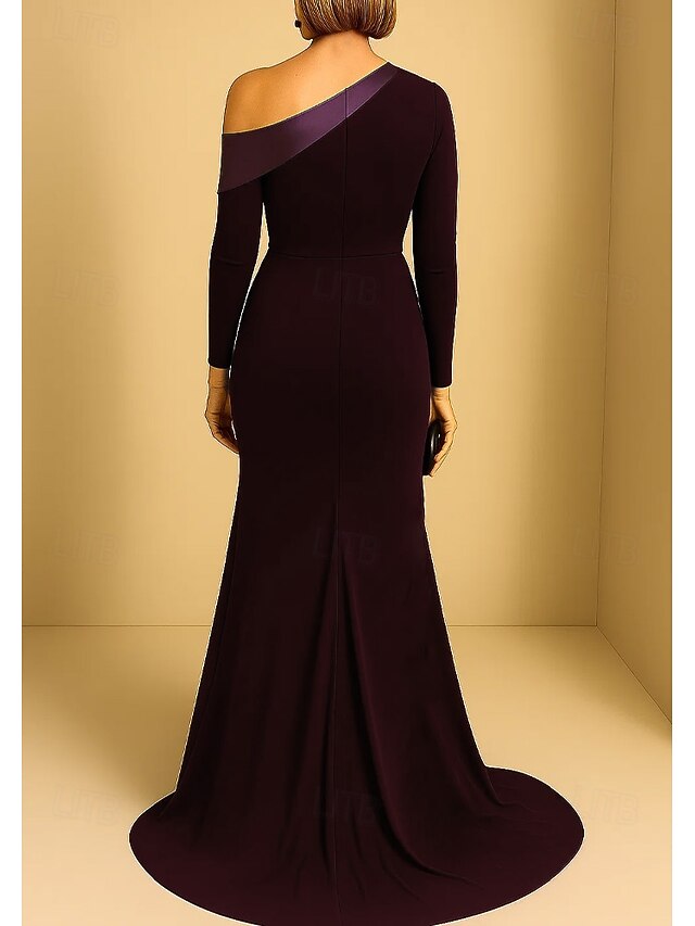 A-Line Sheath Column Sweep Brush Train Prom Dresses Evening Gown Ball ...