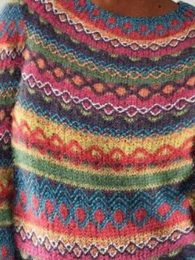 Women's Christmas Sweater Fair Isle Sweater Sweater Fair Isle Sweater ...