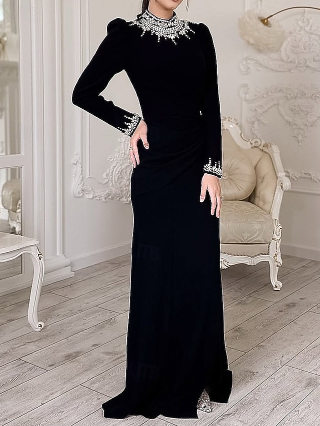 Mermaid Trumpet Sheath Column Floor Length Prom Dresses Evening Gown ...