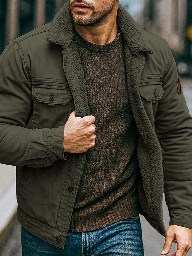 Homme Veste en Polaire Veste Cargo Veste de Travail Formel Maison Coupe ...