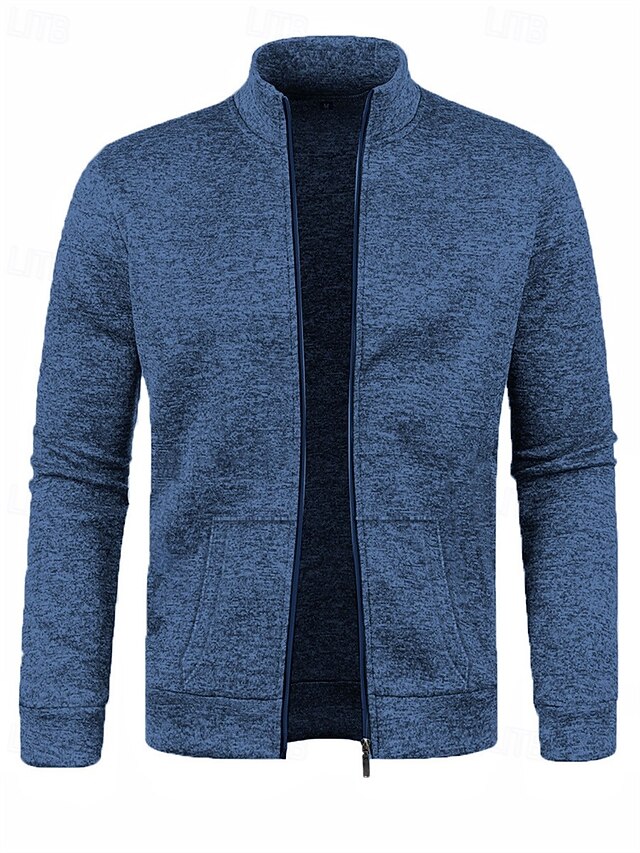 Men's Casual Jacket Sweater Coat Vacation Daily Warm Pocket Fall Winter ...