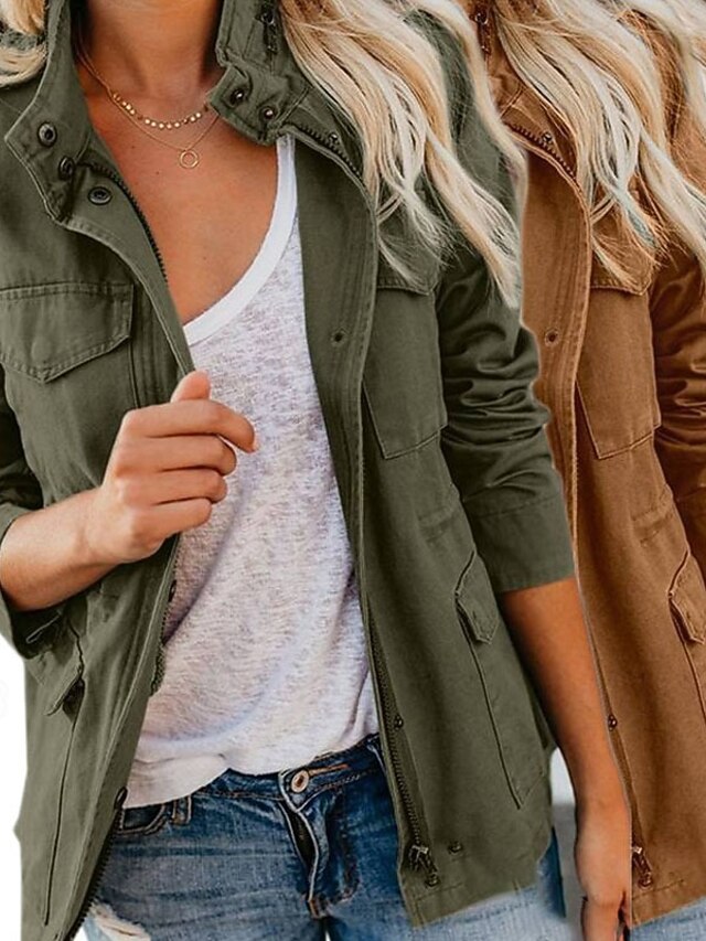 Women's Winter Coat Jacket Casual Jacket Comfortable Zipper Pocket ...