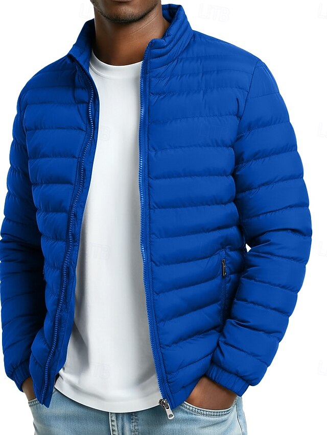 Men's Puffer Jacket Transition Jacket Padded Jacket Full Zip Outdoor ...