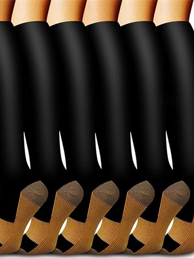 Women's Knee High Socks Stockings Outdoor Daily Holiday Color Block ...