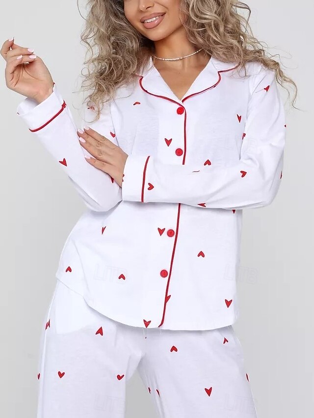 Christmas Women's Pajamas Loungewear Pajama Set Warm Active Fashion ...