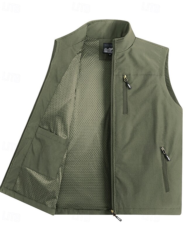 Men's Vest Gilet Fishing Vest Outdoor Daily Fashion Casual Spring Fall ...