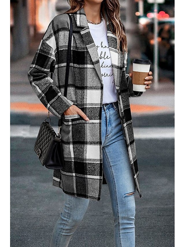 Women's Winter Coat Winter Jacket Comfortable Breathable Pocket Print ...