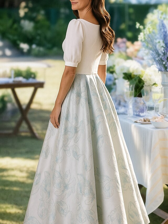 A-Line Floor Length Prom Dress Party Dress Cocktail Dress Mother of the ...