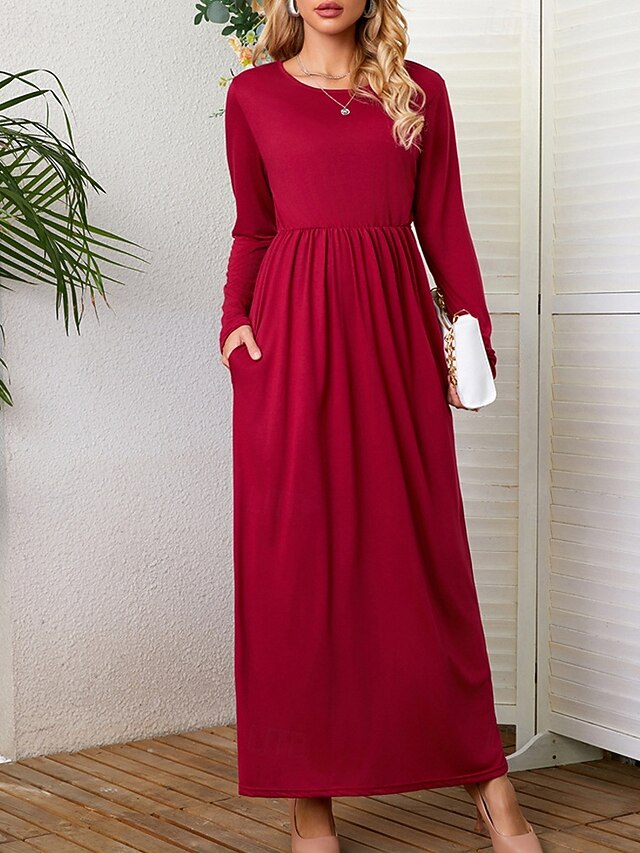 Women's Long Dress Maxi Dress Black Dress Casual Dress Fashion Modern Outdoor Party Holiday ...