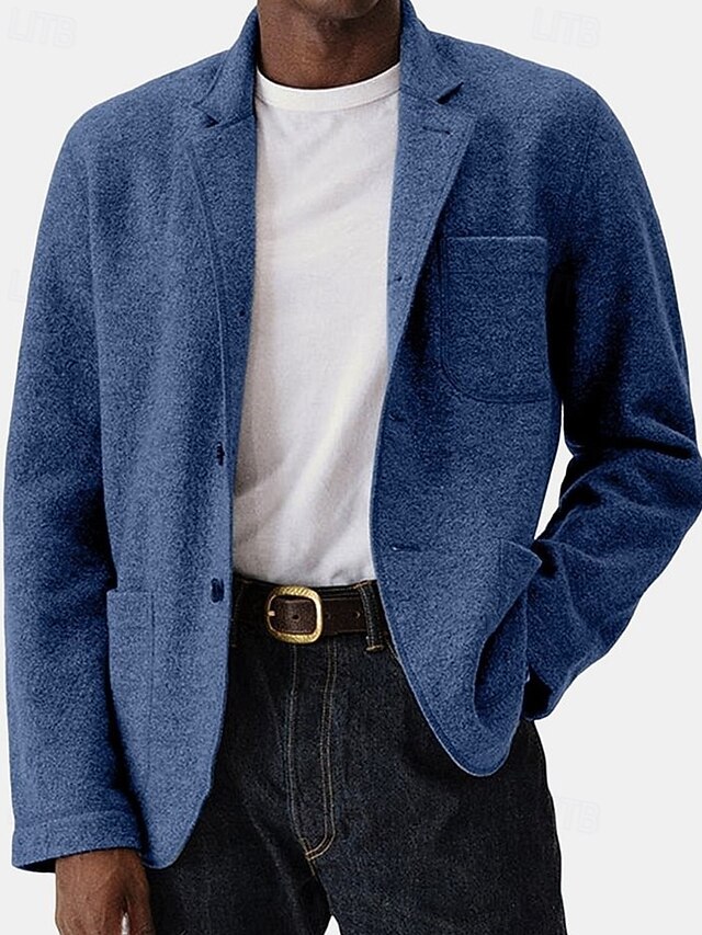 Homme Veste Légère Veste Décontractée Quotidien Vacances Chaud Avec ...