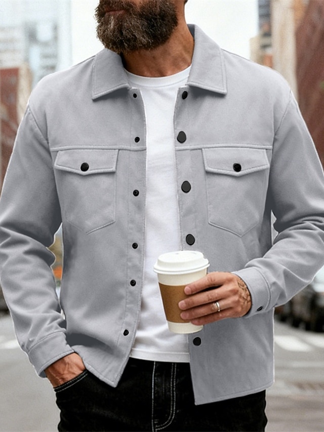 Men's Lightweight Jacket Casual Jacket Work Jacket Outdoor Vacation ...