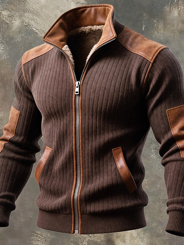 Men's Winter Coat Fleece Jacket Casual Jacket Outdoor Casual Thermal ...