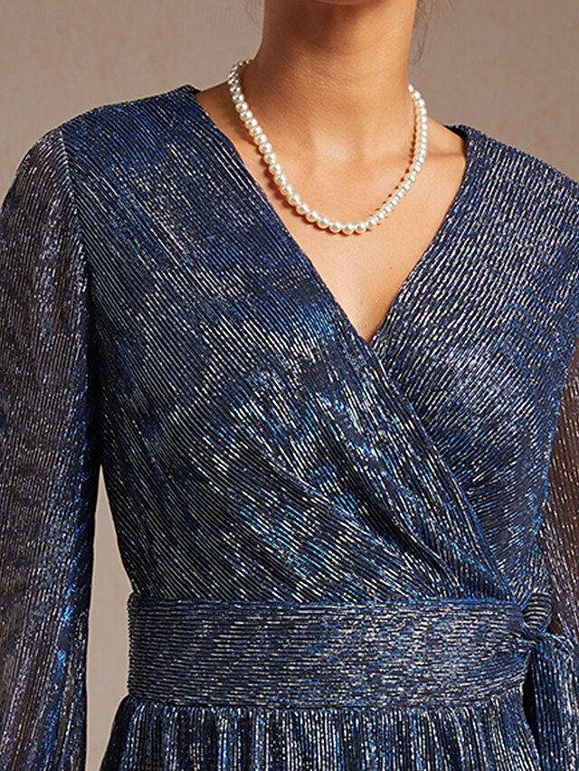 Women's Dressy Tops Elegant Lantern Sleeve Chiffon V Neck Regular Tops ...