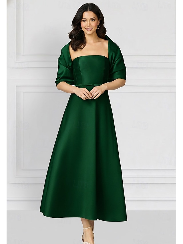 A Linien Kleid Groe Groen