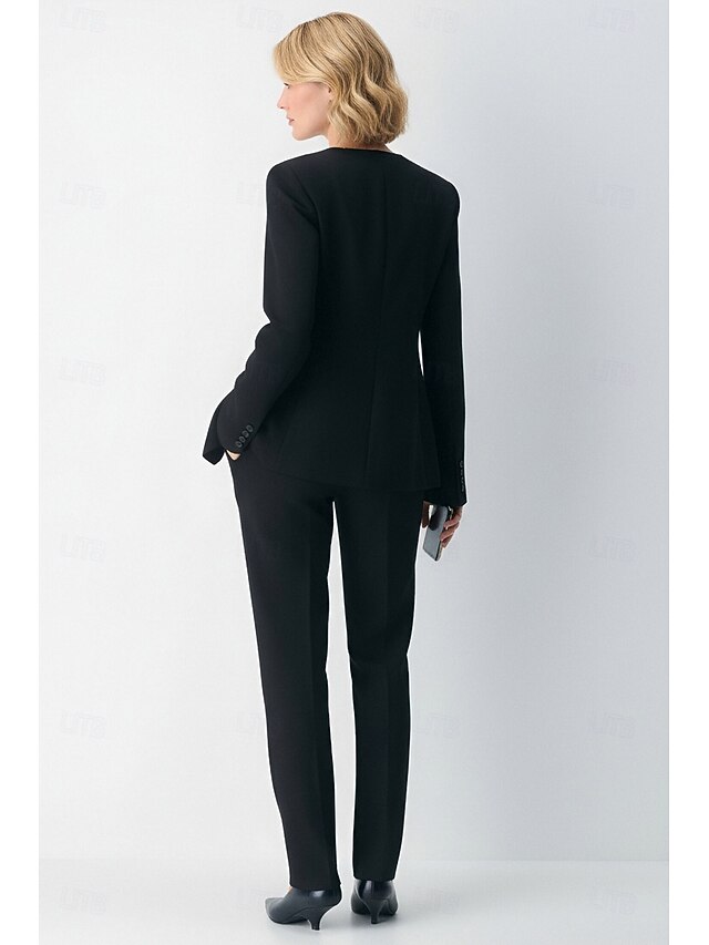 Women's 2 Pieces Suits Separates Office Work Formal Stretch Fabric ...