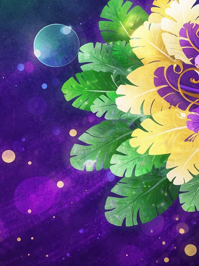 Carnival Men's Floral Zip Polo Shirts Long Sleeve Polo Shirts Lapel ...