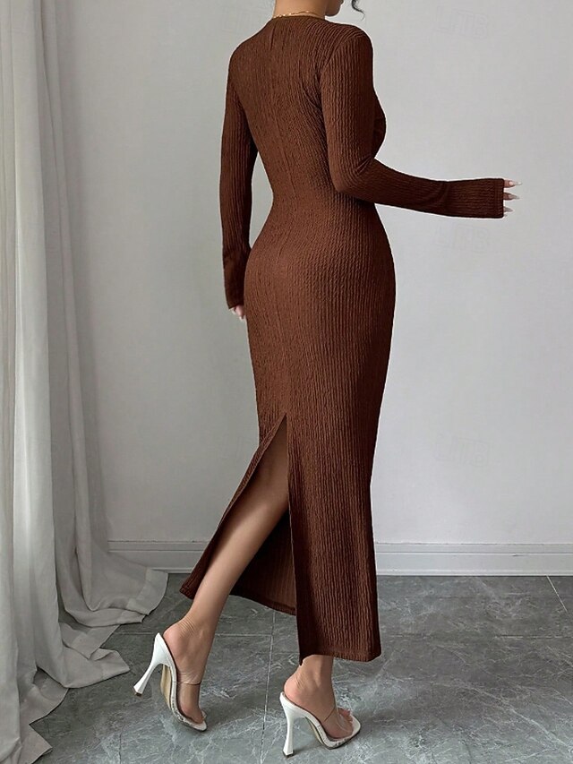 Women's Midi Dress Sheath Dress Modern Vacation Holiday Going out ...