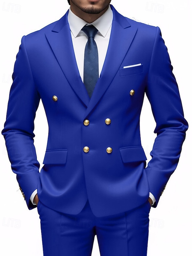 Men's Blazer+Dress Pants Blazer Suits Business Cocktail Party Wedding ...