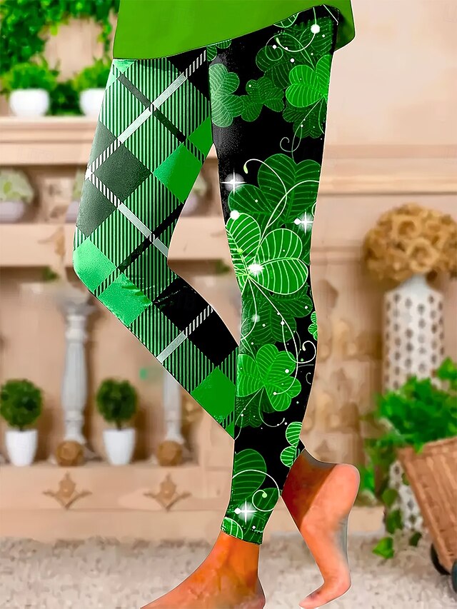 St. Patrick's Day Women's Lucky Leggings Vacation Fashion Streetwear ...