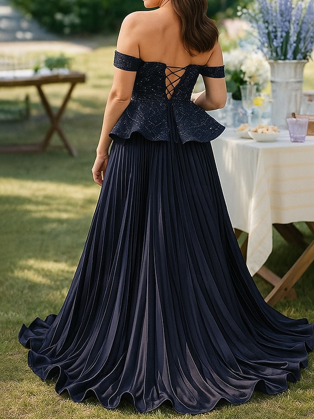 A-Line Floor Length Prom Dress Party Dress Cocktail Dress Sleeveless ...