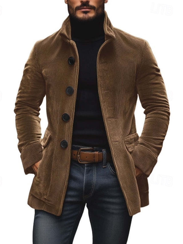 Men's Lightweight Jacket Casual Jacket Casual Daily Pocket Spring Fall ...
