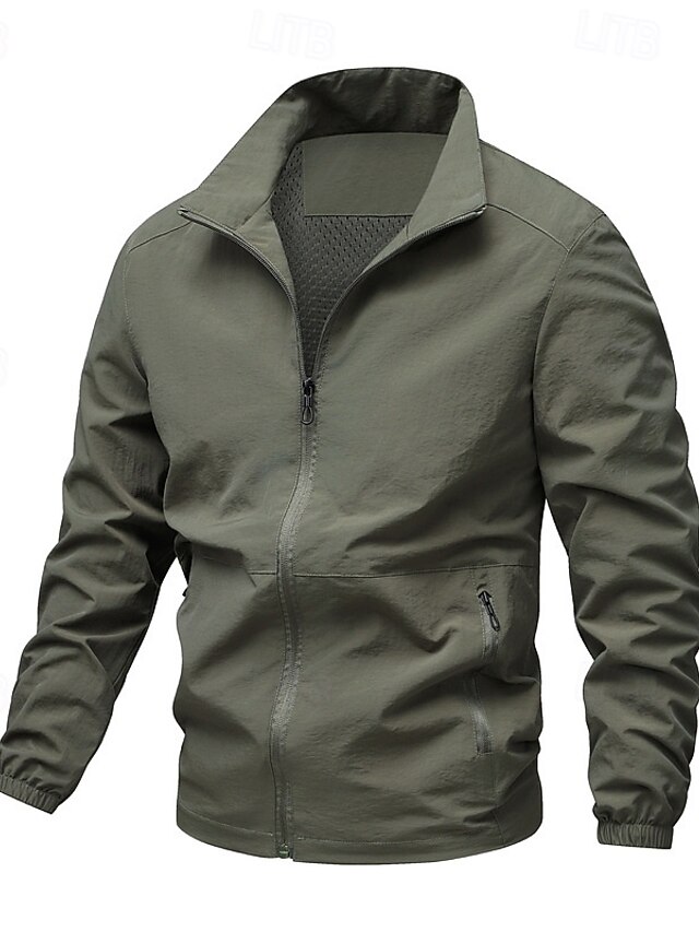 Men's Lightweight Jacket Casual Jacket Casual Daily Sport Pocket Spring ...