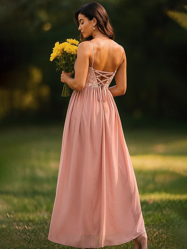 A-Line Floor Length Formal Dresses Evening Gown Quinceanera Dresses ...