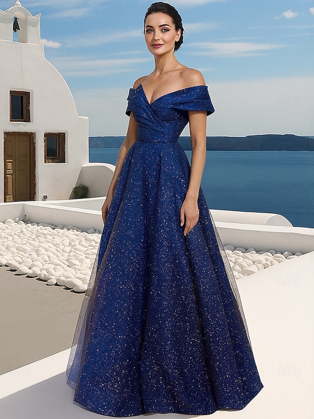 A-Line Floor Length Formal Dresses Evening Gown Quinceanera Dresses ...