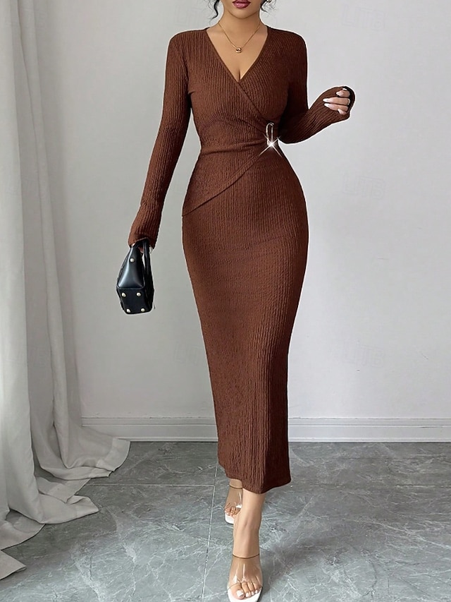 Women's Midi Dress Sheath Dress Modern Vacation Holiday Going out ...