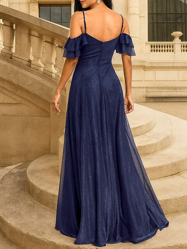 A-Line Floor Length Formal Dresses Evening Gown Quinceanera Dresses ...