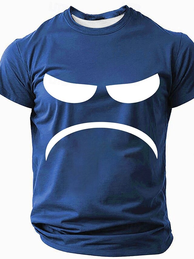 Funny Angry Face T Shirt Grumpy Mood Graphic Tee Minimalist Mad ...