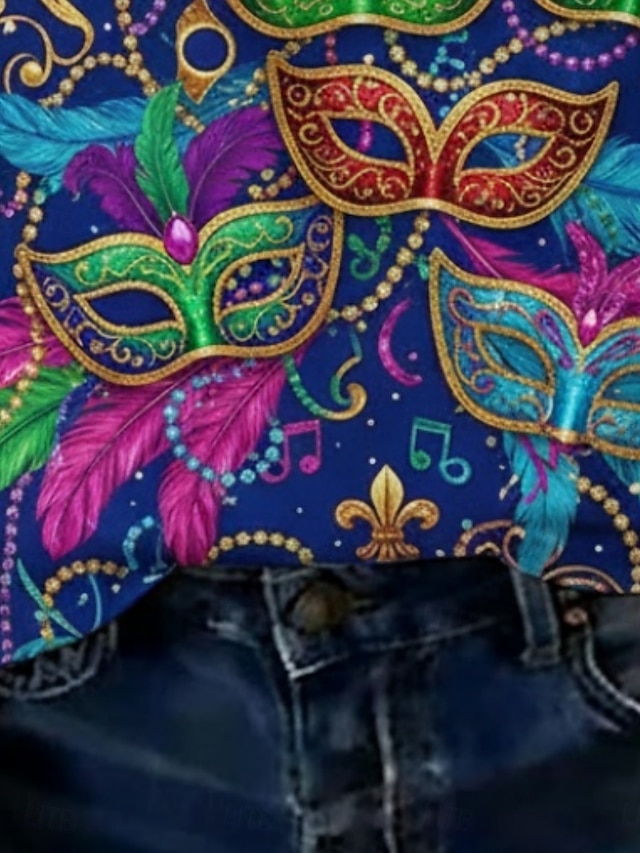 Carnival Women's T Shirt Graphic Vintage Classic Short Sleeve V Neck ...