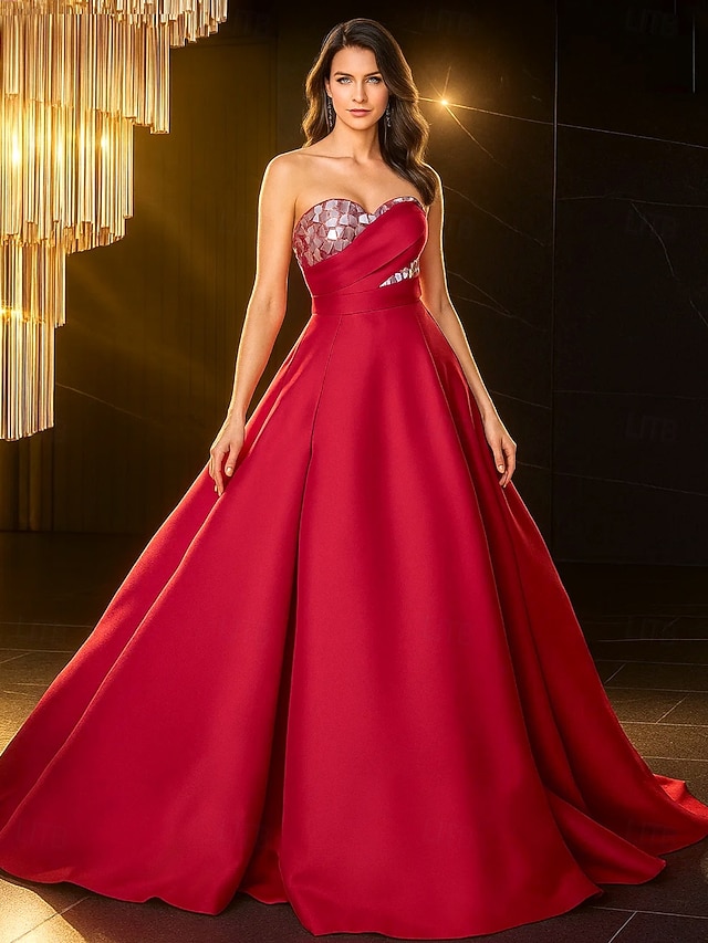 Ball Gown Floor Length Prom Dress Party Dress Cocktail Dress ...