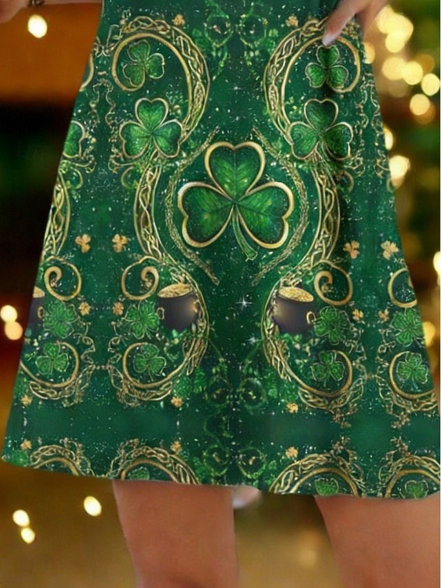 St. Paddy's Day Women's Knee Length Dress Casual Dress Slip Dress ...