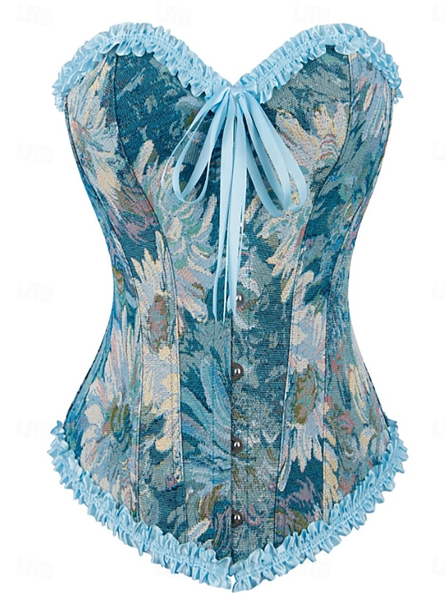 Women's Shapewear Sexy Sweet Floral Buttons Daily Home Vacation ...