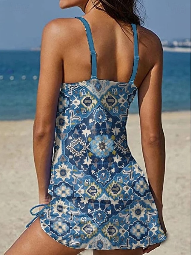 Per donna Costumi da bagno Tankini Gonna Costume da bagno Elegante ...