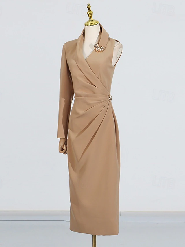 Women's Blazer Dress Sheath Column Sheath Cocktail Business Office ...