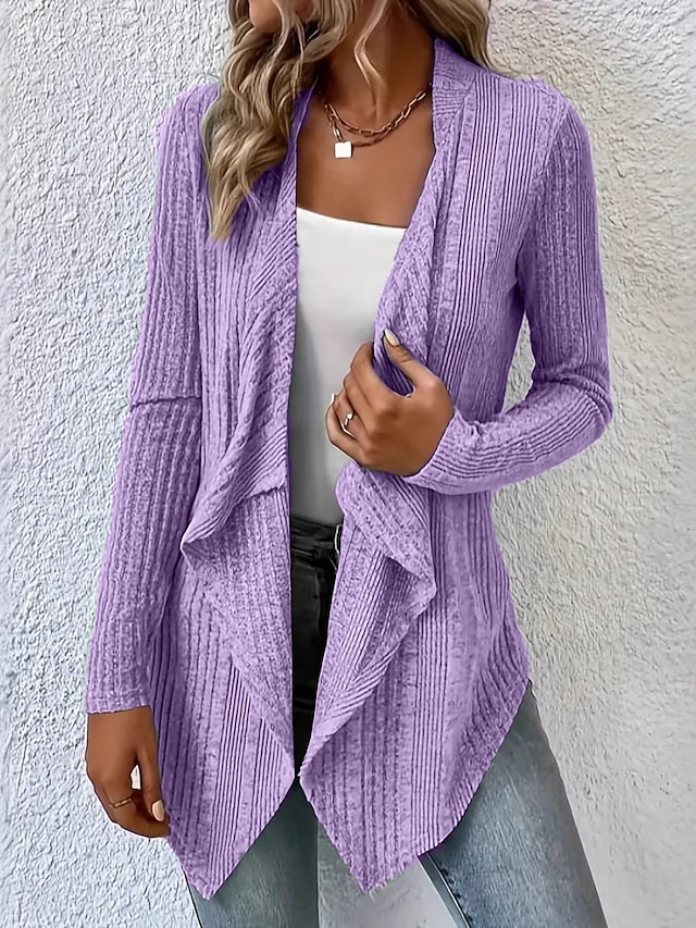 Women's Blouse Plain Stylish Classic Modern Long Sleeve Long Tops Daily ...