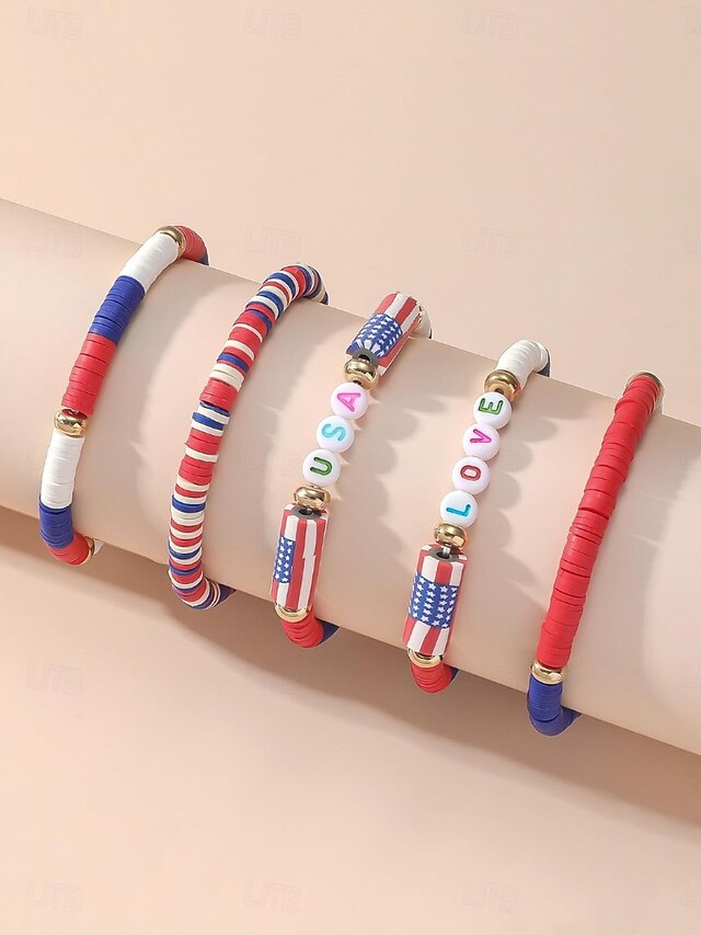 Layered Fancy Alphabet Shape Fashion Personalized Ceramic Bracelet ...