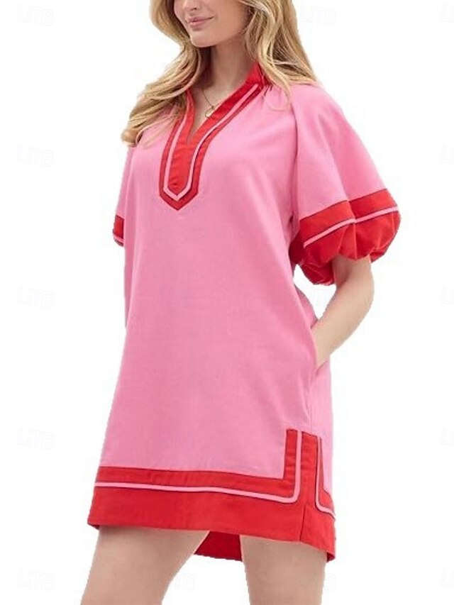 Women's Mini Dress Shirt Dress Casual Dress Fashion Modern Vacation ...