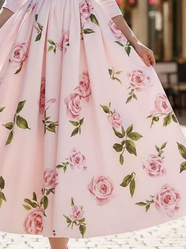 Women's Maxi Dress Casual Dress Work Dress Floral Dress Elegant Vintage ...