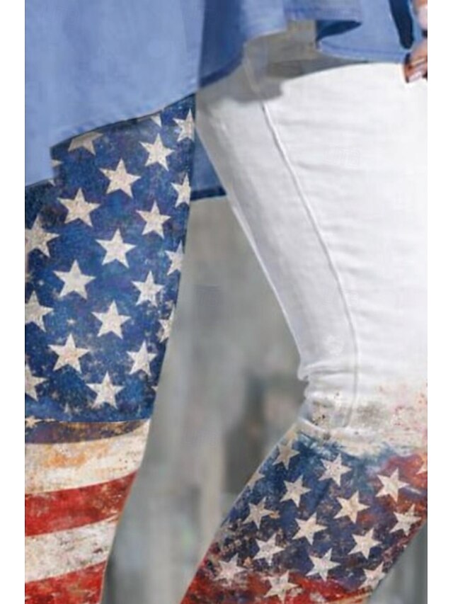 Women's Chinos Leggings Vacation Fashion Streetwear Knee Length High ...