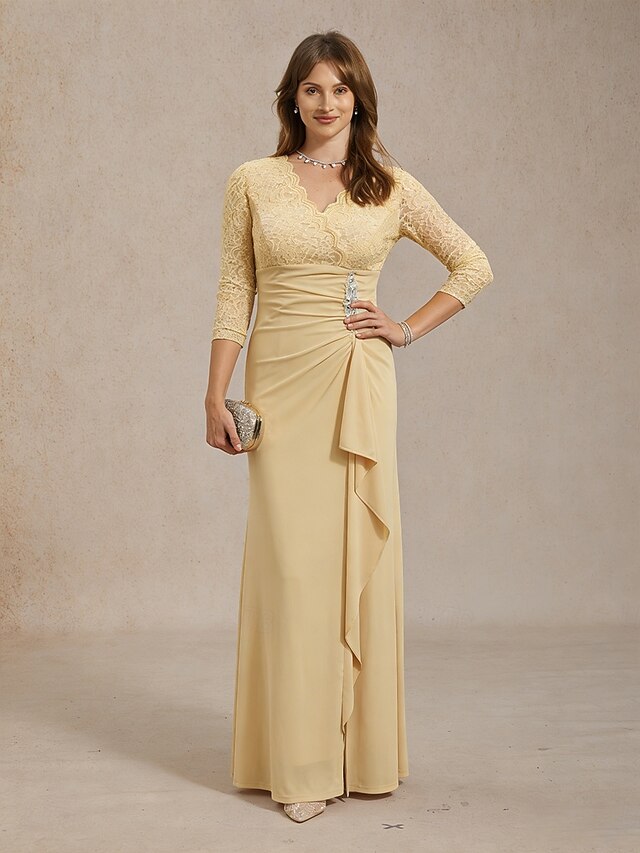 Women's Maxi Dress Sheath Dress Empire Waist Dresses Elegant Evening ...