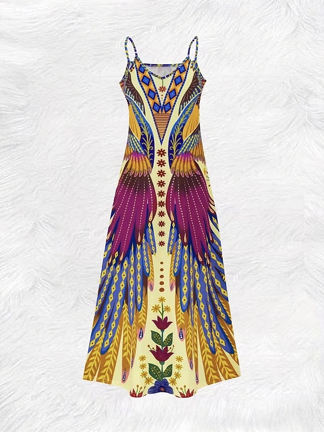 Women's Maxi Dress Sundress A Line Dress Slip Dress Vacation Casual ...