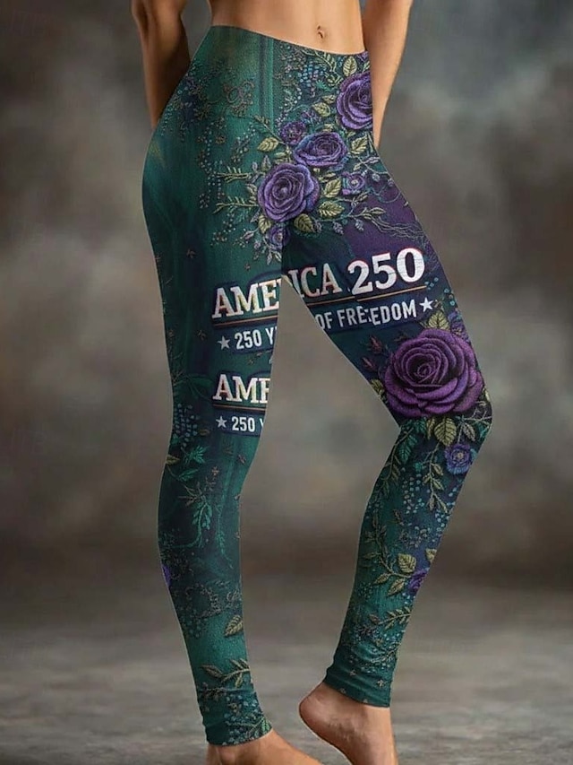 Women's Leggings Vacation Vintage Ethnic Style Full Length High ...