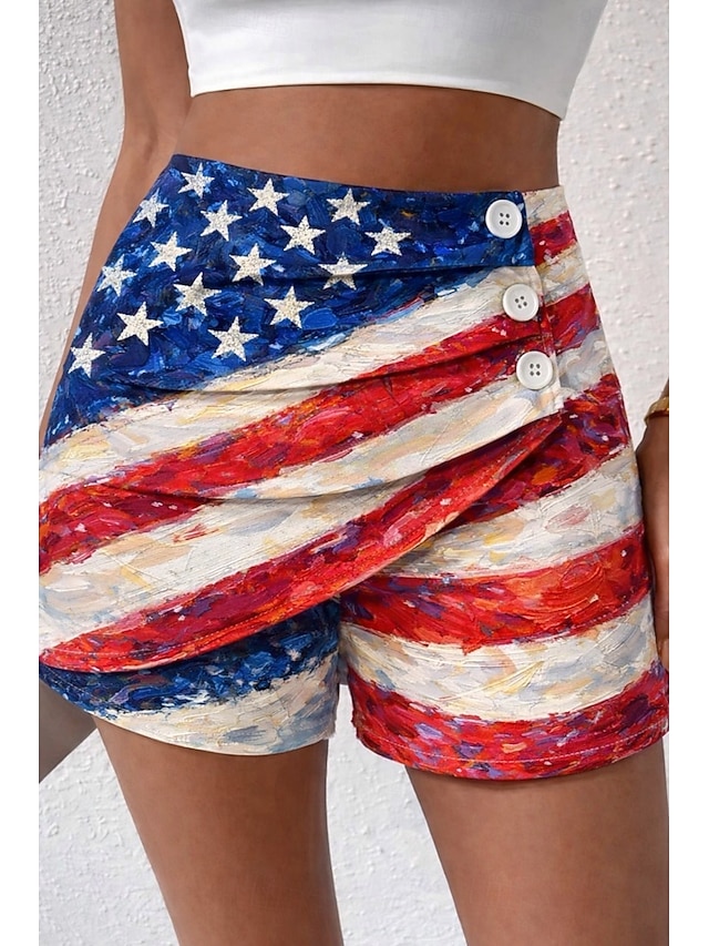 Women's Chinos Shorts Butterfly Shorts Vacation Vintage Fashion Short ...