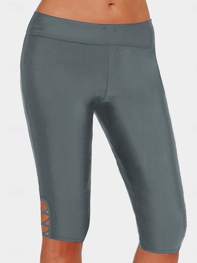 Women's Swimwear Stretchy Boxer Shorts Swimsuit Vacation Beach Wear ...