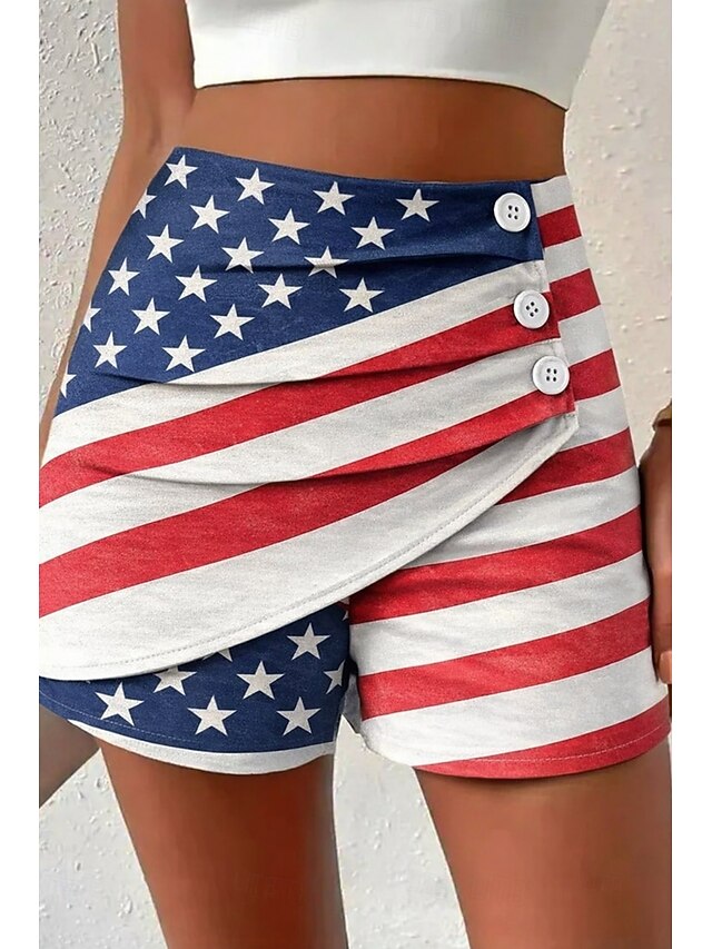 Women's Chinos Shorts Butterfly Shorts Vacation Vintage Fashion Short ...